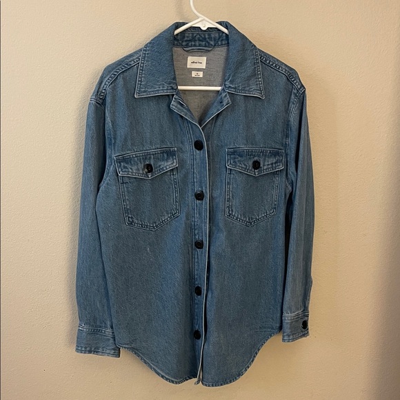 Aritzia | Jackets & Coats | Aritzia Wilfred Free Capsule Blue Denim ...
